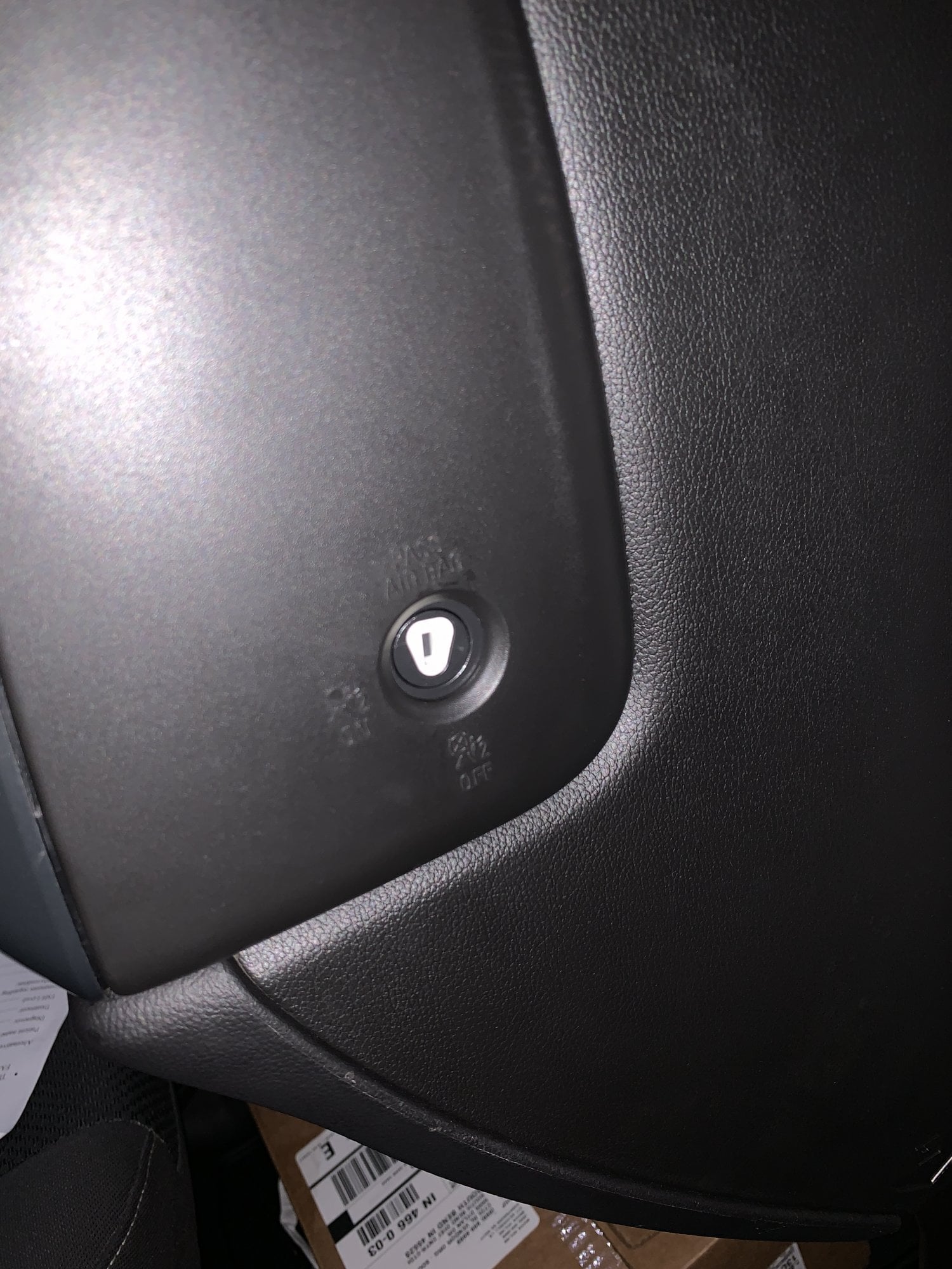 Front Passenger Seat Airbag Disable Switch - 2014-2018 Silverado 1500 ...