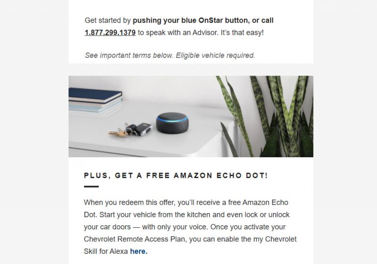 Great News The Free Echo Dot OnStar Promo Is Legit Runs Through