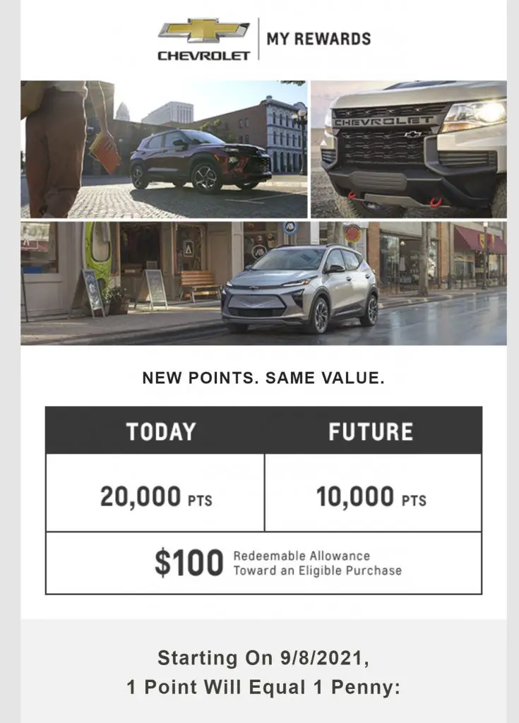 Heads Up! Chevy, GMC, Buick, & Cadillac Owner Rewards Points Are ...