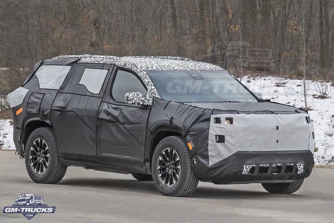 Off-Road Oriented 2024 GMC Acadia AT4 Prototype Photographed | GM ...